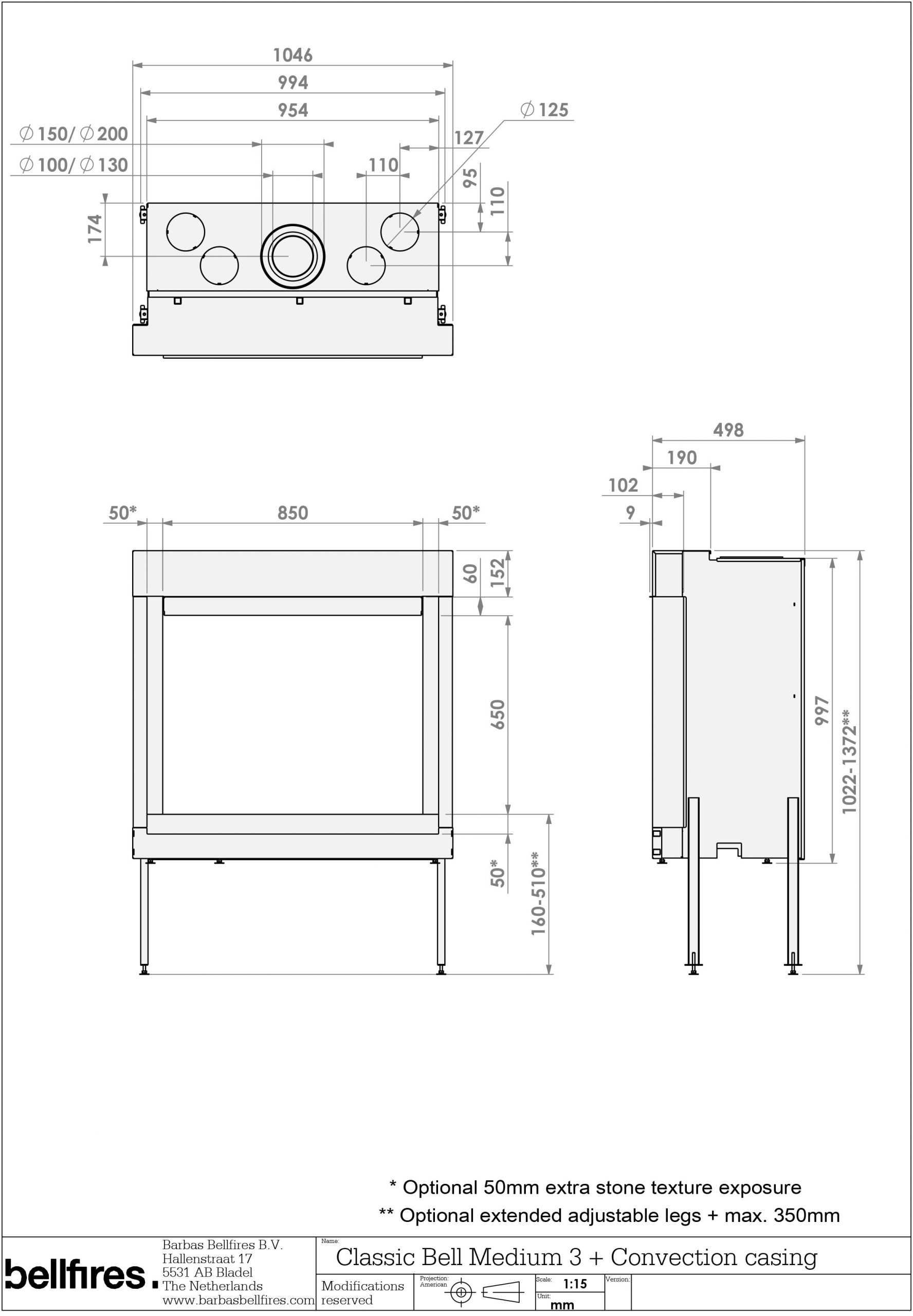 Classic Bell Medium 3 - Fireplaces