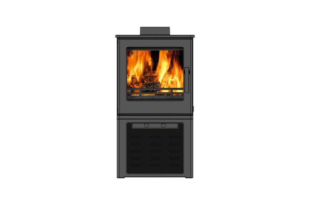 ACR Woodpecker WP4LS Wood Burning Ecodesign Logstore Stove 4.3kW Heat ...